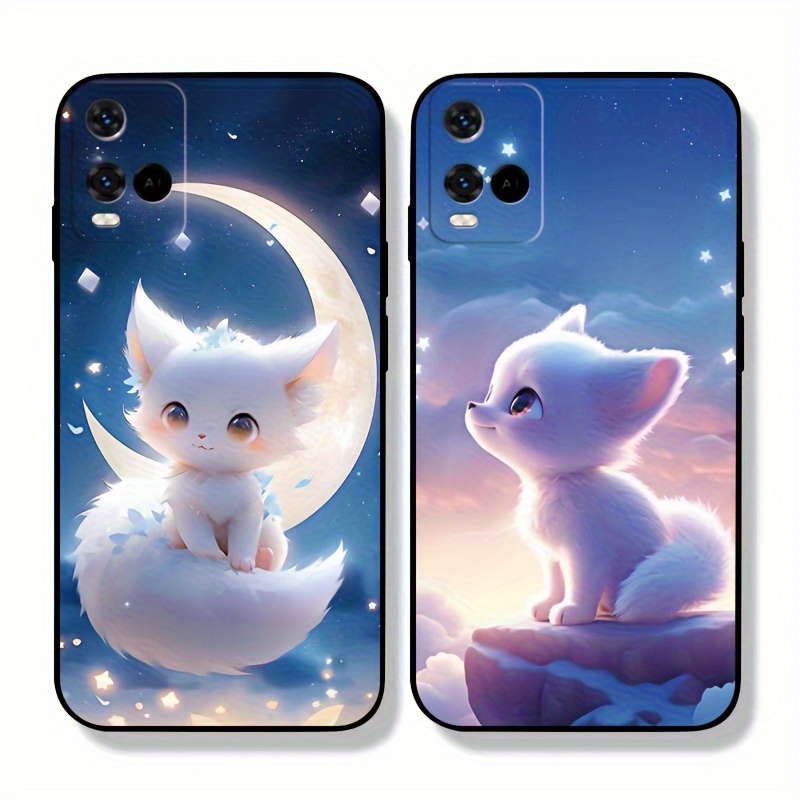 Cartoon Fox Pattern Liquid Silicone Shockproof Protective - Temu Canada