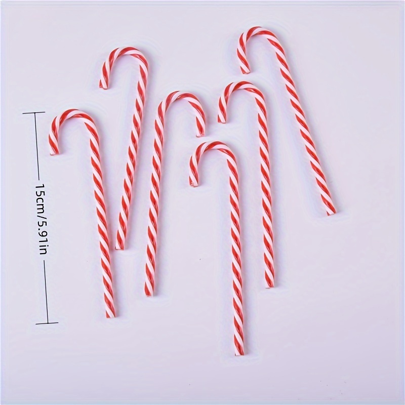 Christmas Decorations Acrylic Simulation Cane Candy Lollipop - Temu ...