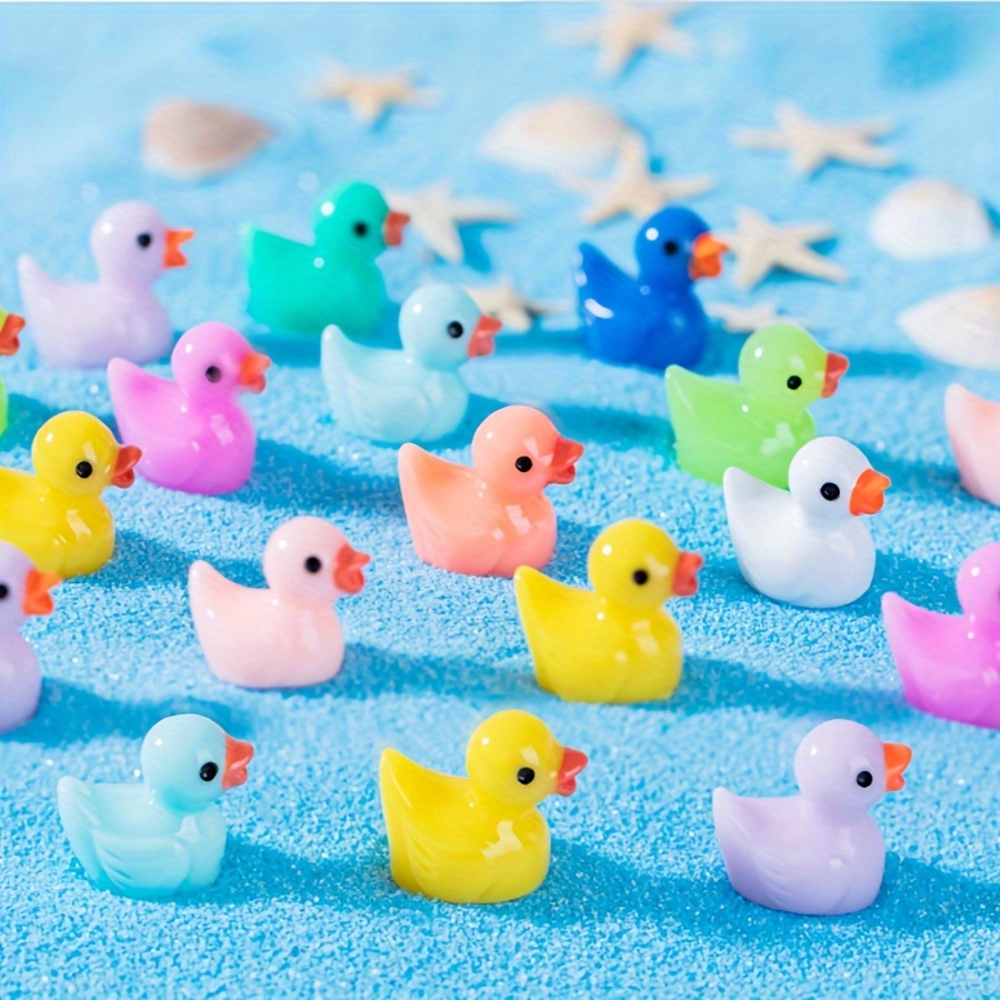10pcs Little Yellow Duck Doll Pendant Moss Micro Landscape Miniature ...