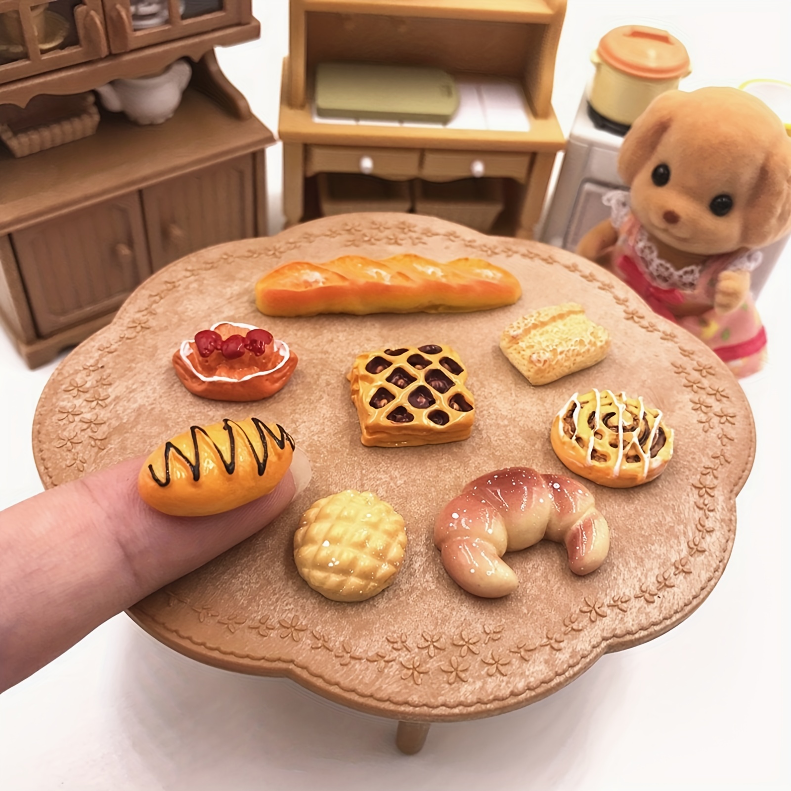 Mini Breads Miniature Food Models Dollhouse Accessories Doll - Temu ...