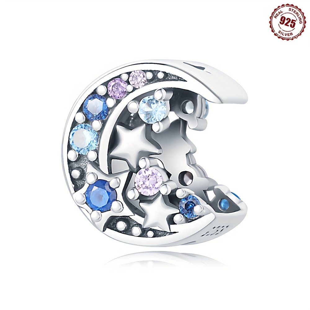 925 Silver Luxury Love Heart Moon Star Etc Shaped Charm - Temu United ...