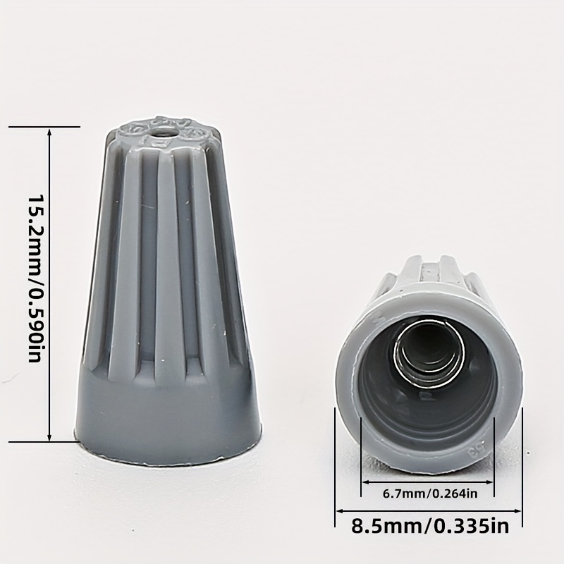 個 パイラル圧着 バルク小型 ワイヤコネクタナット 22 14 Awg、p1 タイプネジ端子、ワイヤ コネクタ Temu Japan