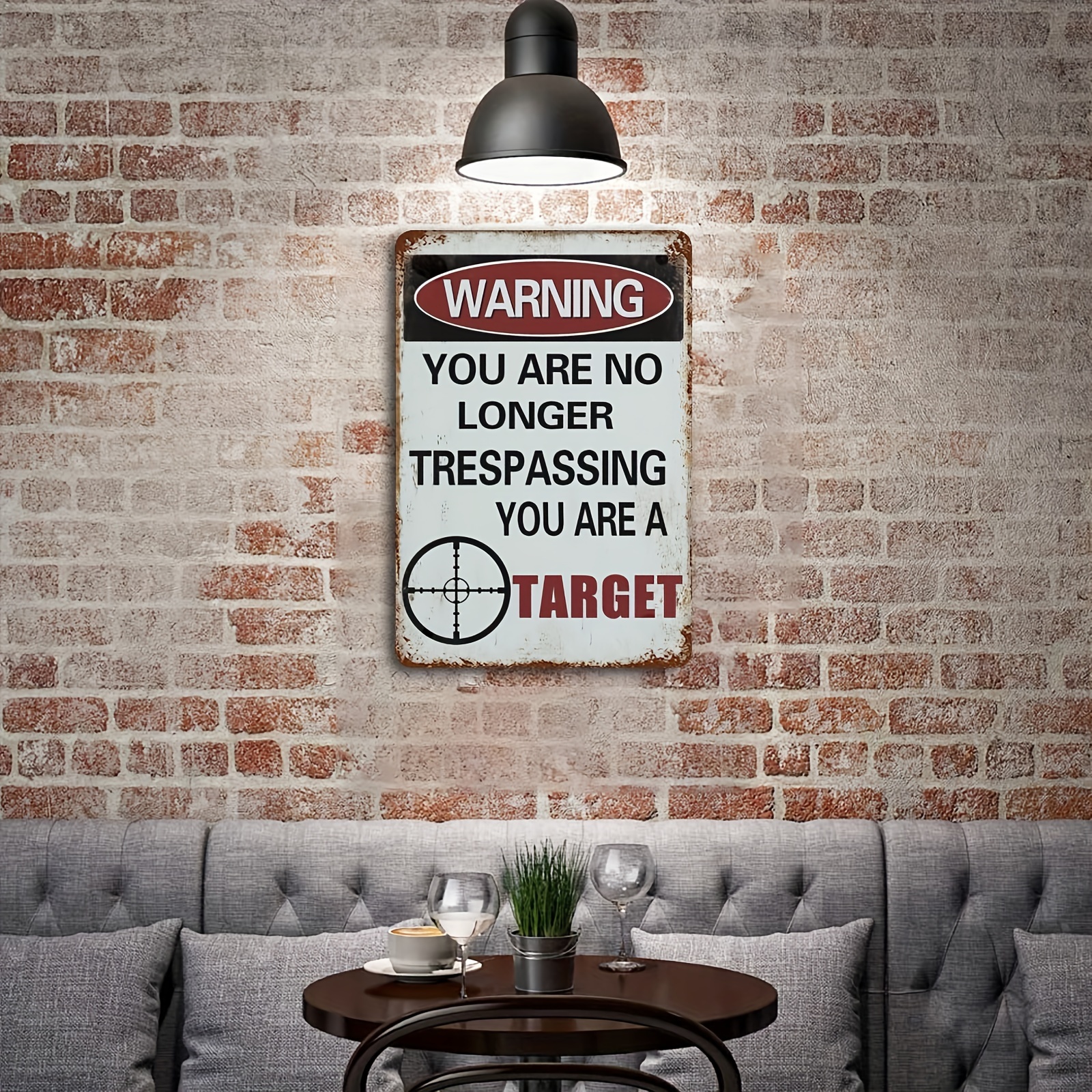 Funny No Trespassing Sign Metal Warning Tin Signs No Longer - Temu