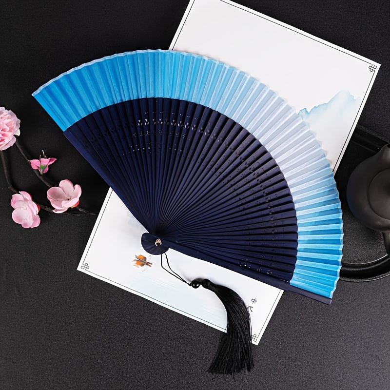 classic chinese style bamboo folding fan antique hollow Temu United Kingdom