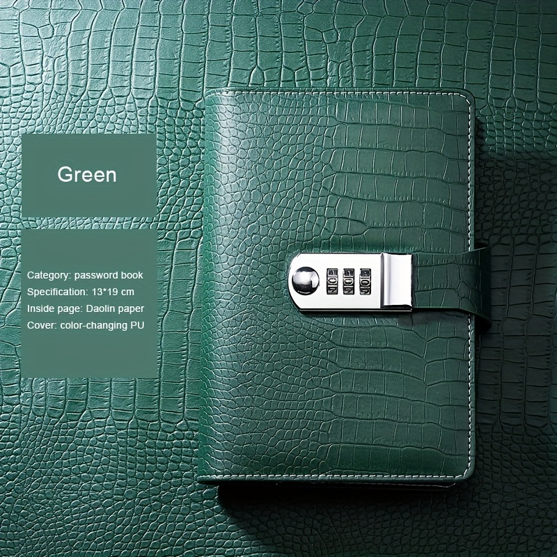 New Loose leaf Book A5a6 Password Lock Creative Business - Temu Portugal