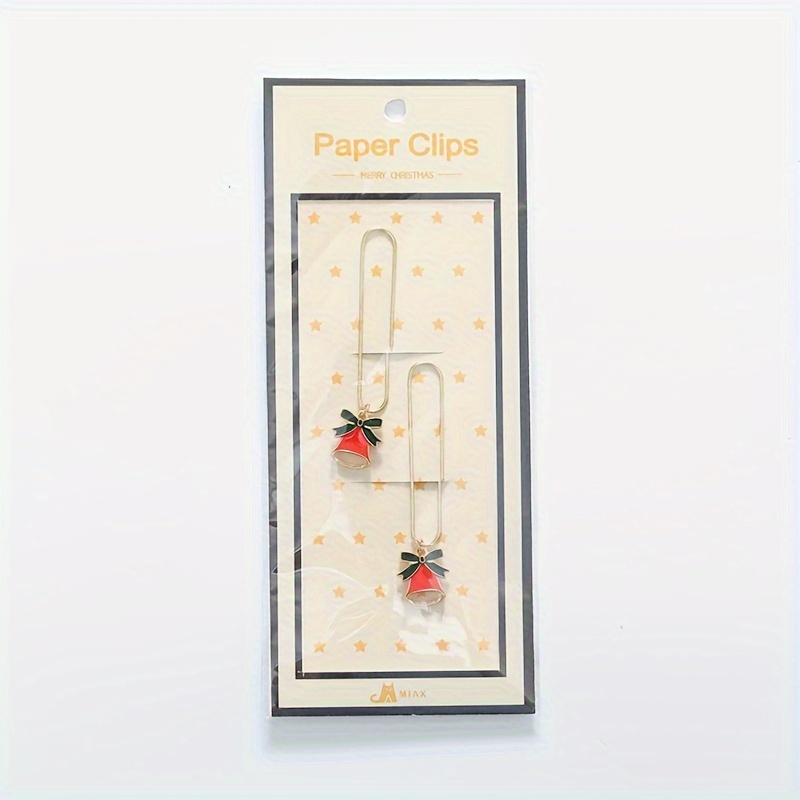 Metal Paper Clips Christmas Tree Bookmarks Office Notebook - Temu Canada