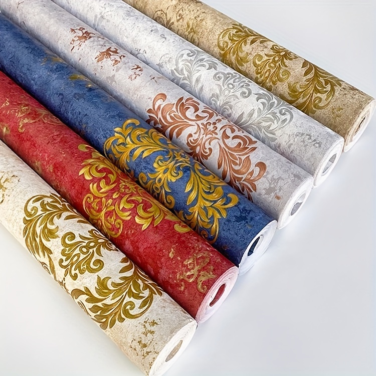 Non Self adhesive Wallpaper European Embossed Pattern - Temu