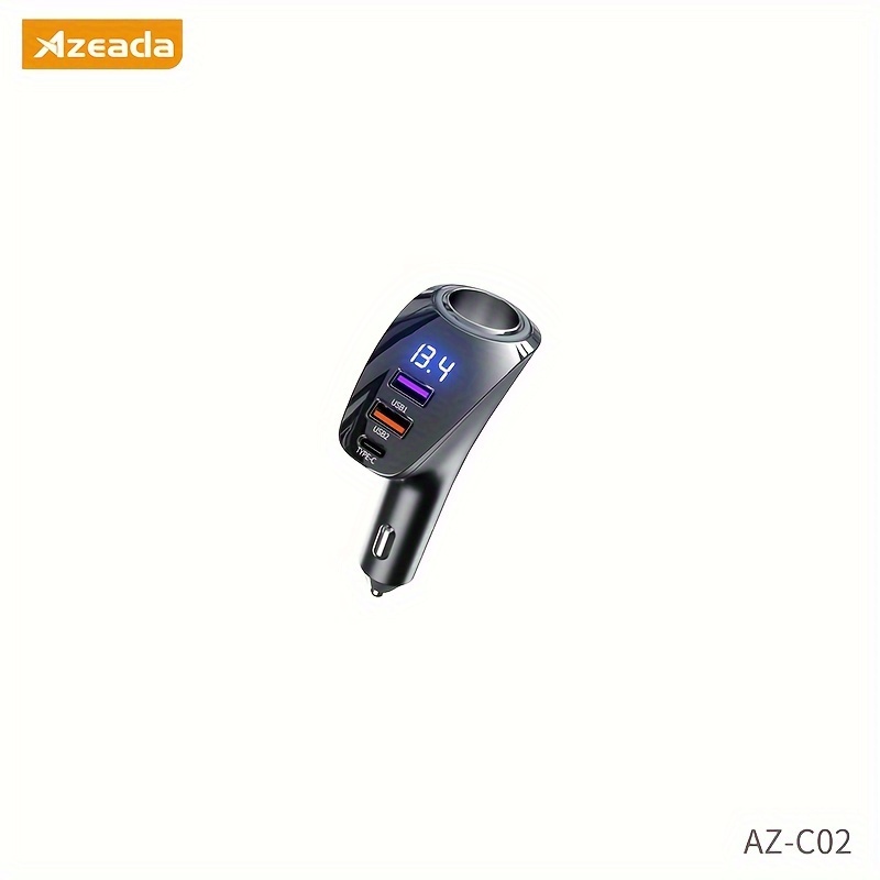 자동 소켓 자동차 시가 라이터 분배기 어댑터 12v24v 110w 최대 분배기 라이터 5v 3a 출력 전력 2 Usb 1