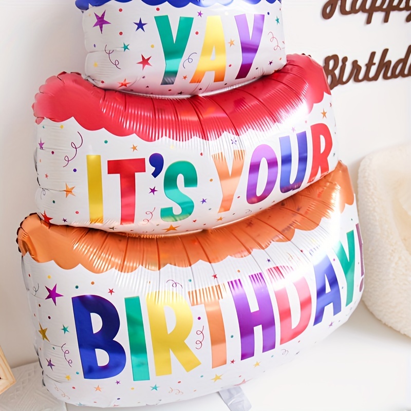 inflated birthday cake balloon birthday party decorations - Temu Australia