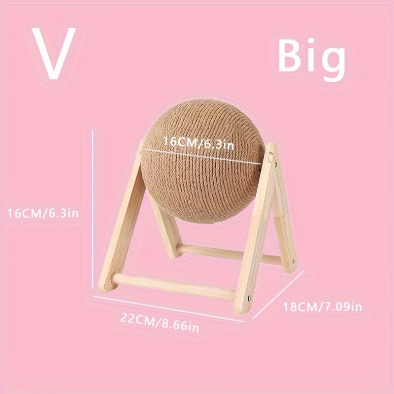 Durable Cat Scratching Ball Toy Sisal Rope Grinding Claws - Temu United ...