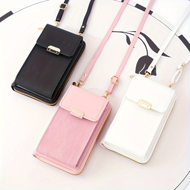 Mini Solid Color Shoulder Bag Minimalist Handbag Wallet - Temu New Zealand