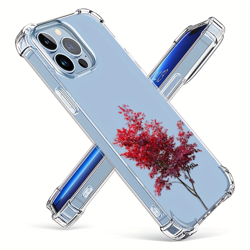 Maple Leaf Transparent Drop proof Mobile Phone Case Suitable - Temu ...