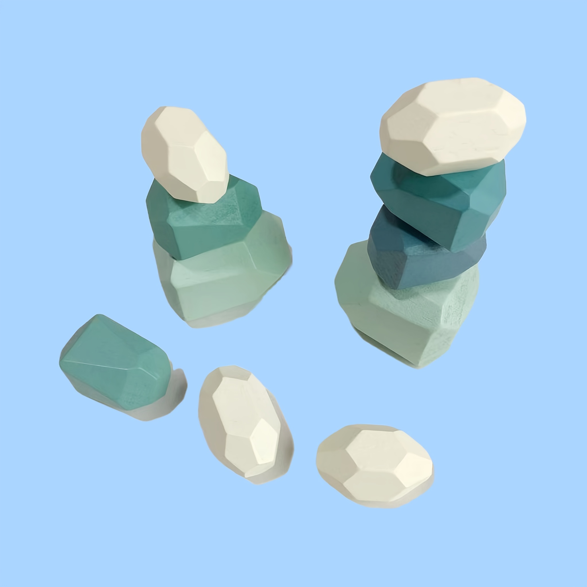 Colorful Wooden Building Blocks Stacked High Birthday Gift - Temu Canada