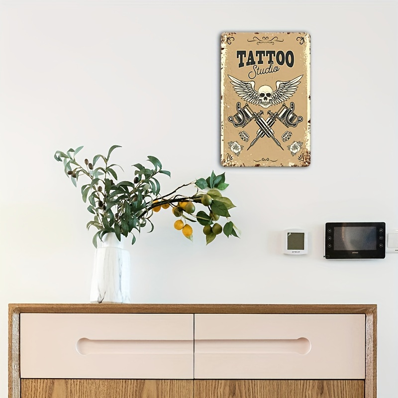 Tattoo Studio Metal Tin Sign Wall Decoration Fun - Temu Australia