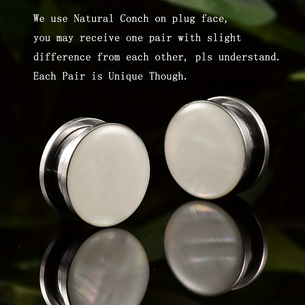 Stainless Steel Punk Style Ear Plugs Set Minimalist Ear - Temu United ...