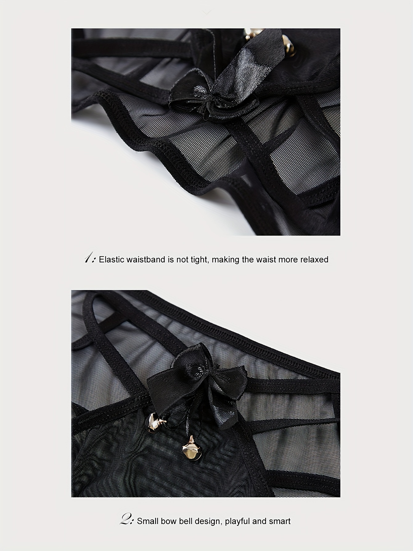 mesh semi sheer cut bow briefs comfy breathable stretchy - Temu Philippines