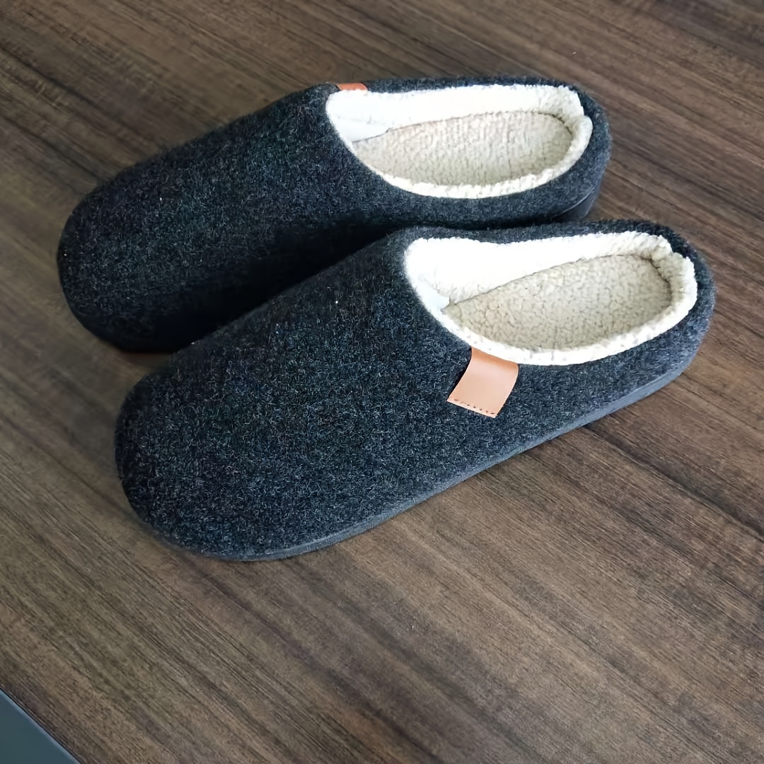 Mens Soft Cozy House Slippers Lightweight Breathable Anti Skid Fuzz ...