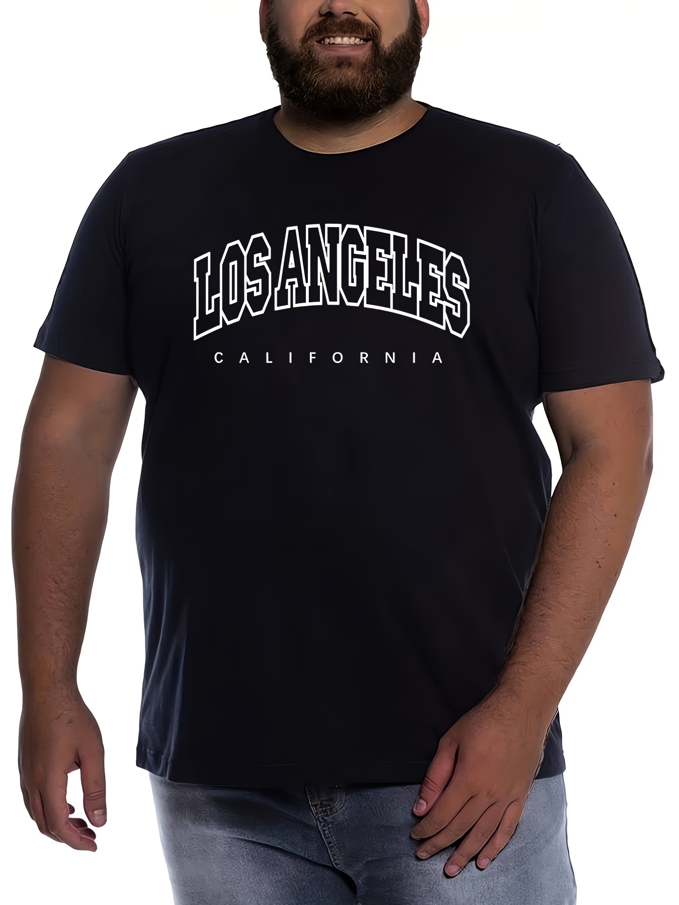 Men' Tees Trendy "los Angeles" Short - Temu Australia