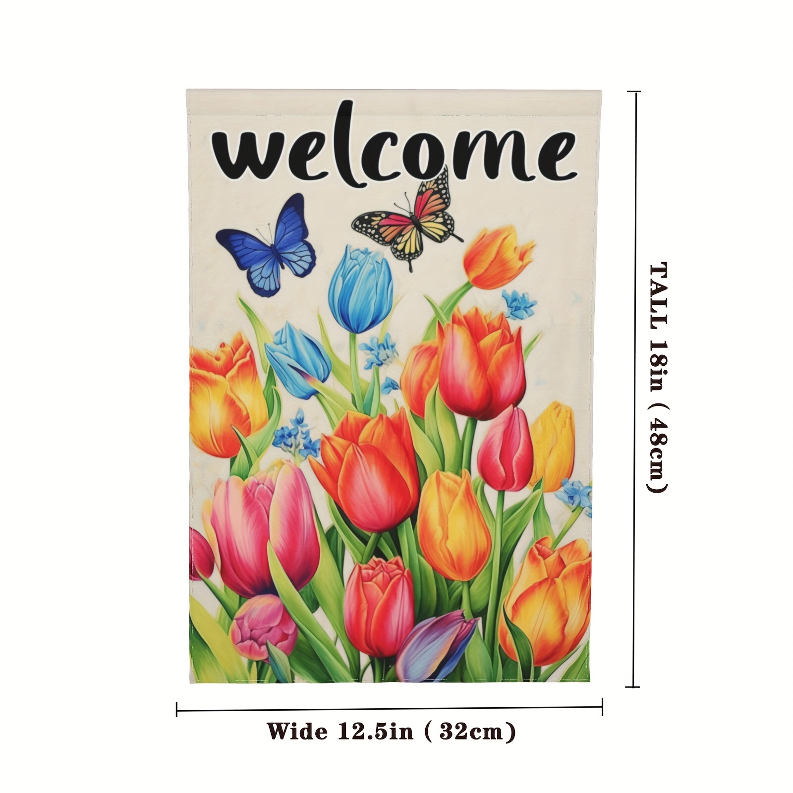 Spring Tulips Flag Double Sided Spring Garden Flag Farmhouse - Temu ...