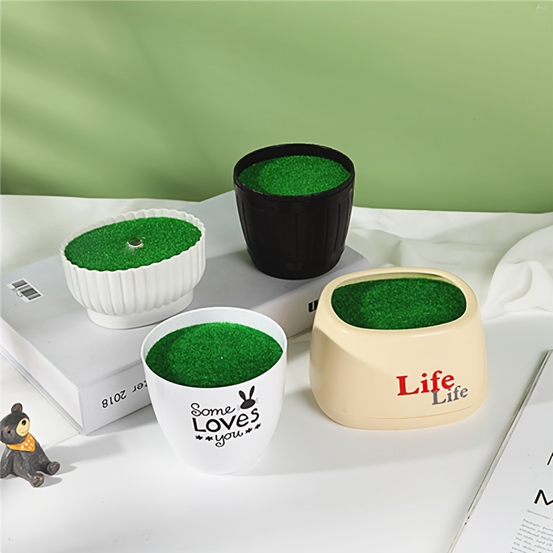 Foam Velvet Flower Pot Simulation Green Plant Potted - Temu Canada