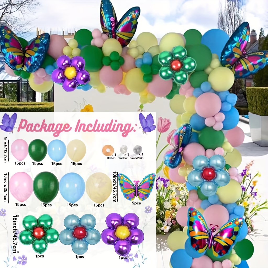 Butterfly Balloon Arch Set Spring Outdoor Party Decoration - Temu ...