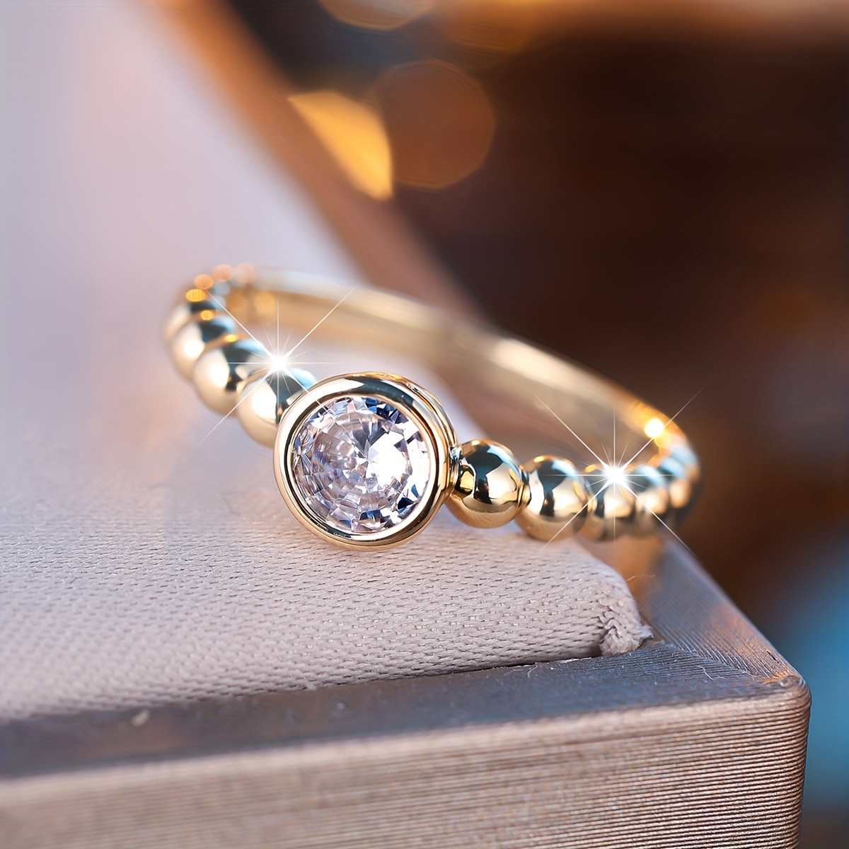 Chic Promise Ring Inlaid Shining Zirconia Engagement / - Temu United ...