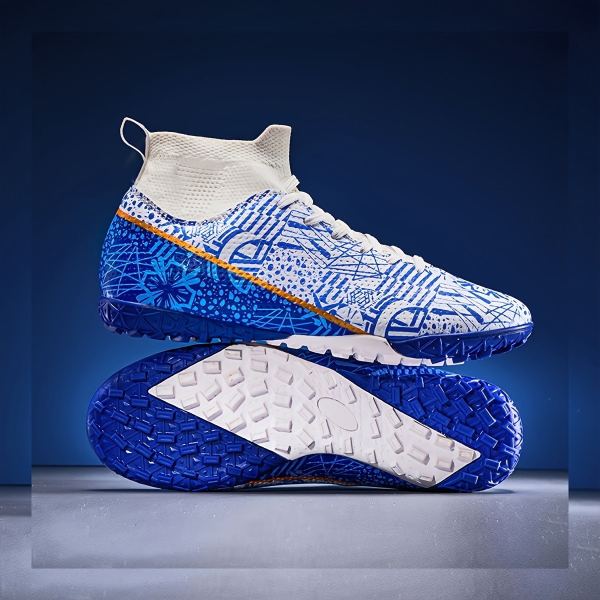 High Top Lace Fashion Soccer Shoes Wear resistant Breathable - Temu ...