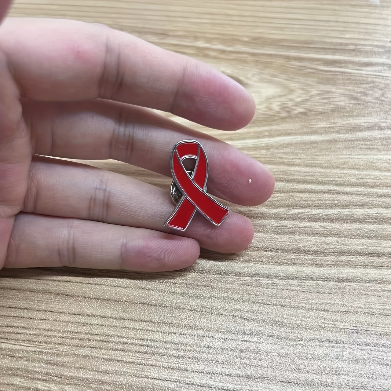 Red Ribbon Lapel Pin Brooch Hiv Theme Brooch Pin Coat Shirt - Temu ...
