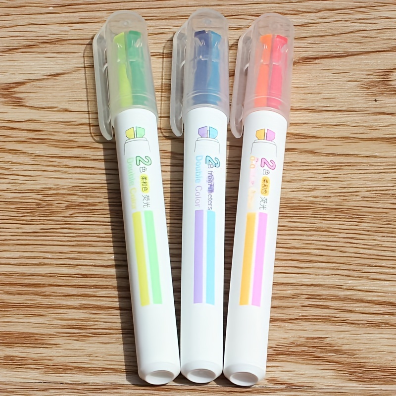 One Pen Two color Highlighter Soft Candy Marker Color Marker - Temu New ...