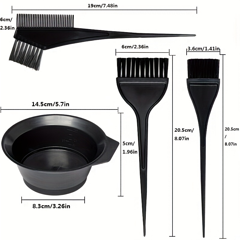 Professional Hair Color Dye Bowl Comb Brush Set Salon - Temu Norway