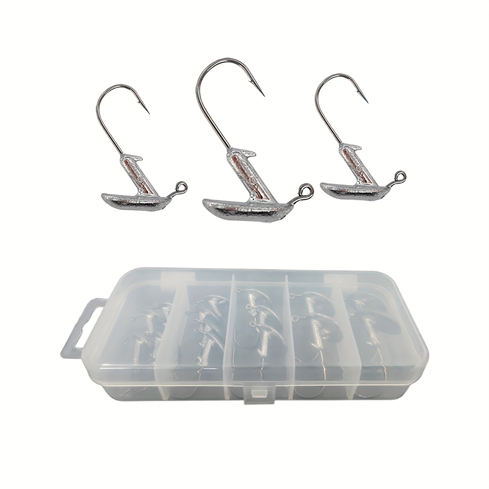 Tumbler Lead Head Hook Soft Worm Hook Outdoor Fishing Tackle - Temu ...