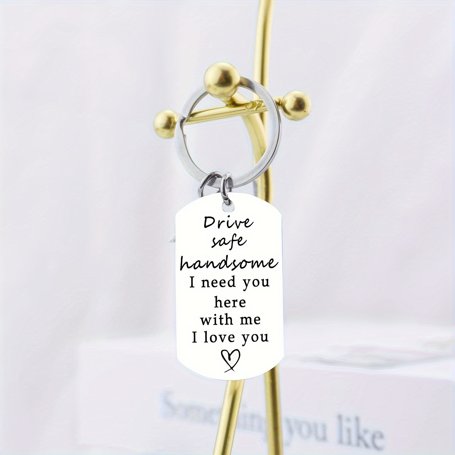 1pc drive safe stainless steel keychain for husband new driver gifts ...