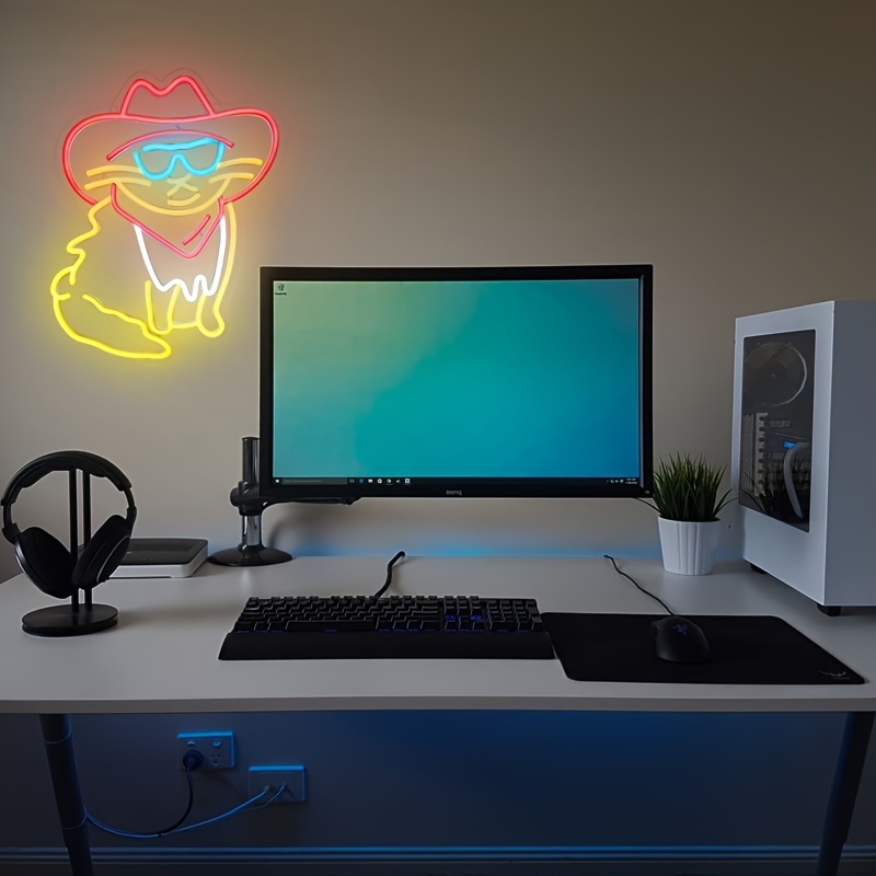 Cool Cat Neon Sign For Wall Decor Led Neon Light For Room Wedding ...