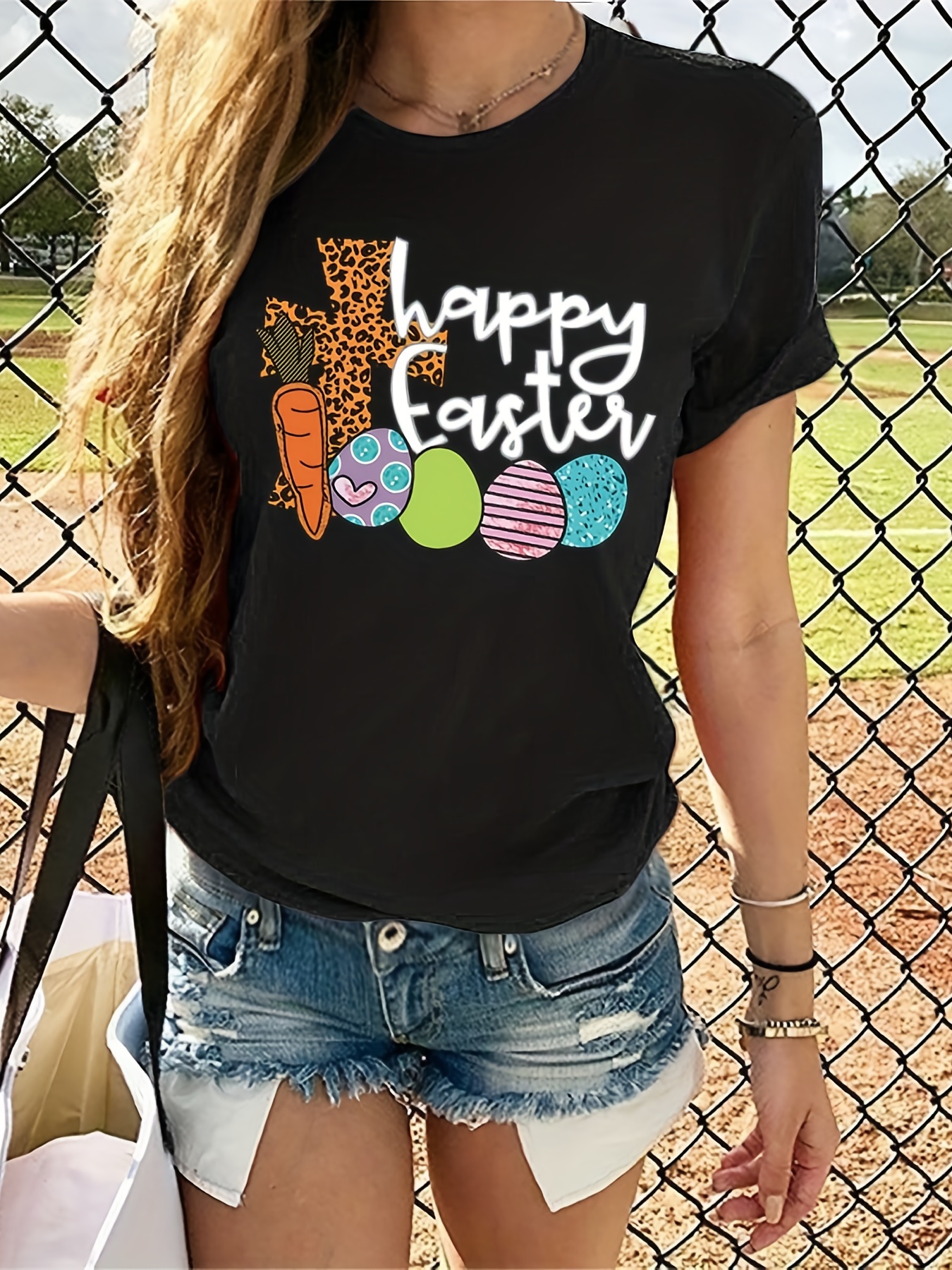 Graphic Letter Print T Shirt Casual Crew Neck Short Sleeve - Temu New Zealand