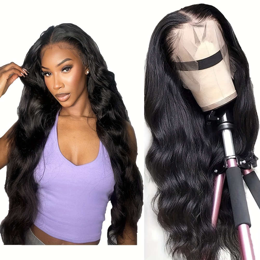 13x4 Body Wave Lace Front Wig Human Hair Pre drawn 180 - Temu Australia