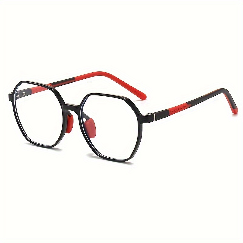 Cute Comfortable Polygonal Frame Glasses Children's Silicone - Temu ...