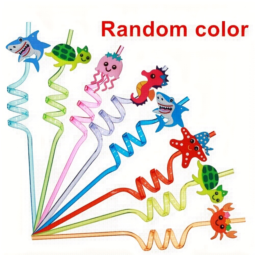 Favors Sea Animal Drinking Straws Goodie Gifts - Temu Australia