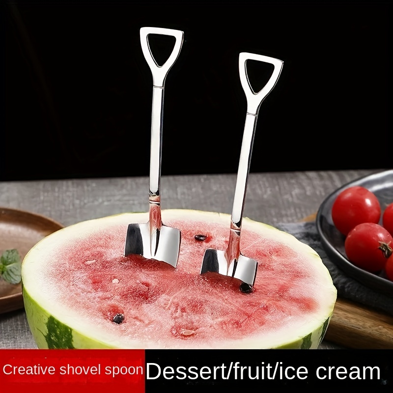 Stainless Steel Watermelon Spoons Creative Dessert Eating - Temu Australia