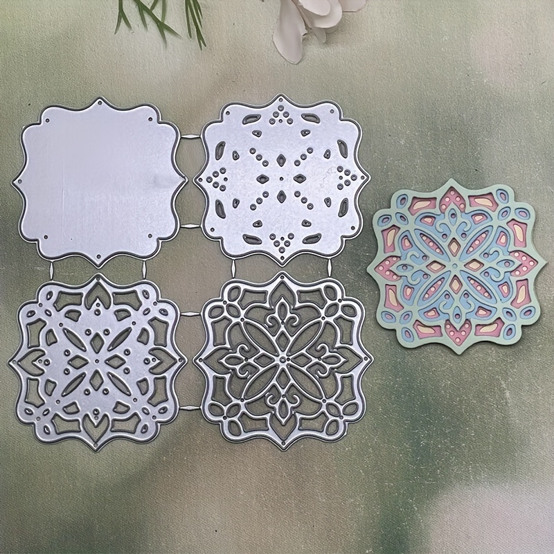 Make Beautiful Diy Cards Layered Frame Mould Metal Cutting - Temu