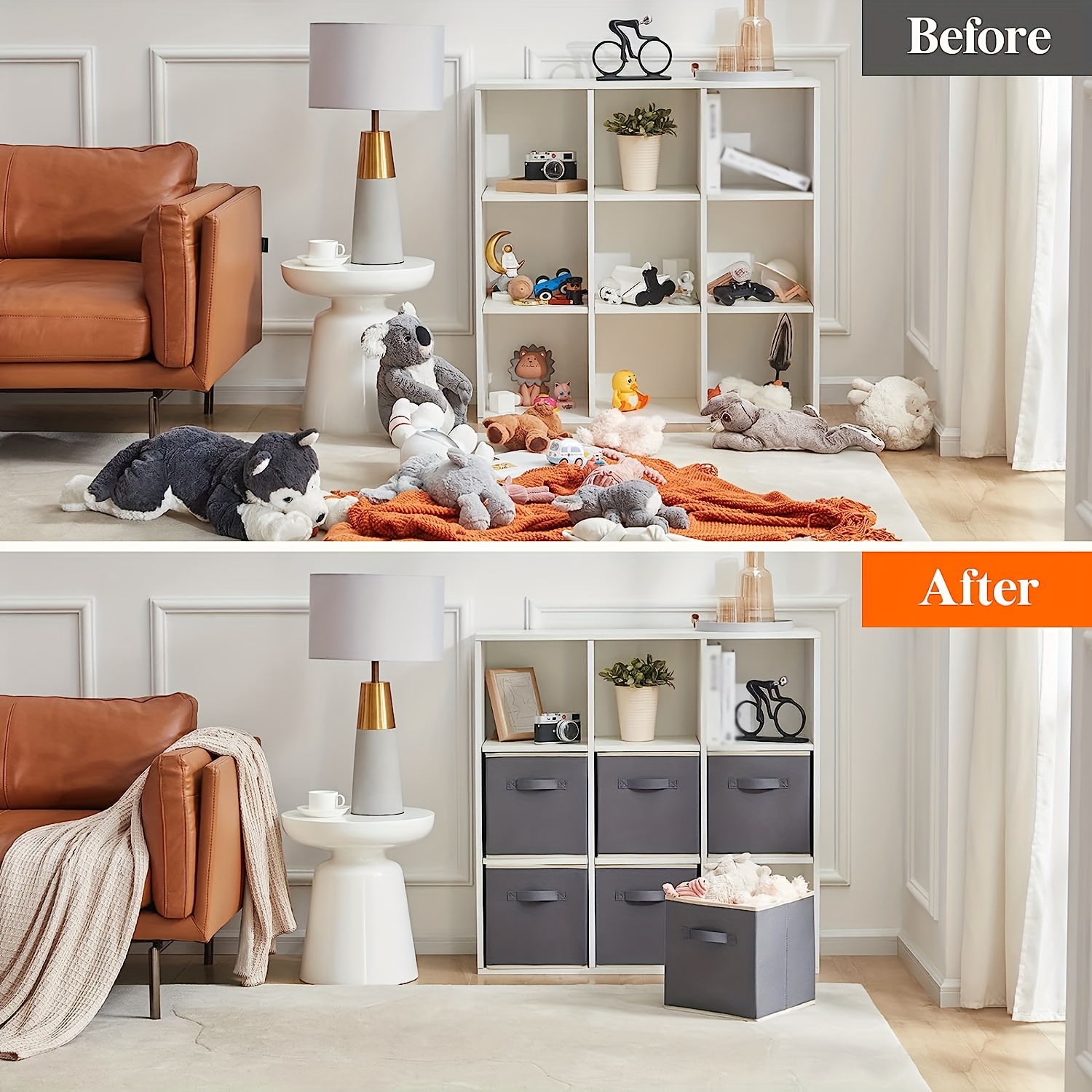 Collapsible Storage Cubes Foldable Fabric Bins Organizers - Temu