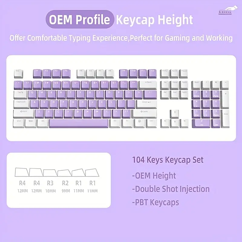 61688798100104키 컴팩트 Tkl 60 또는 풀 사이즈 클래식 Oem 프로필 체리 Mx Temu