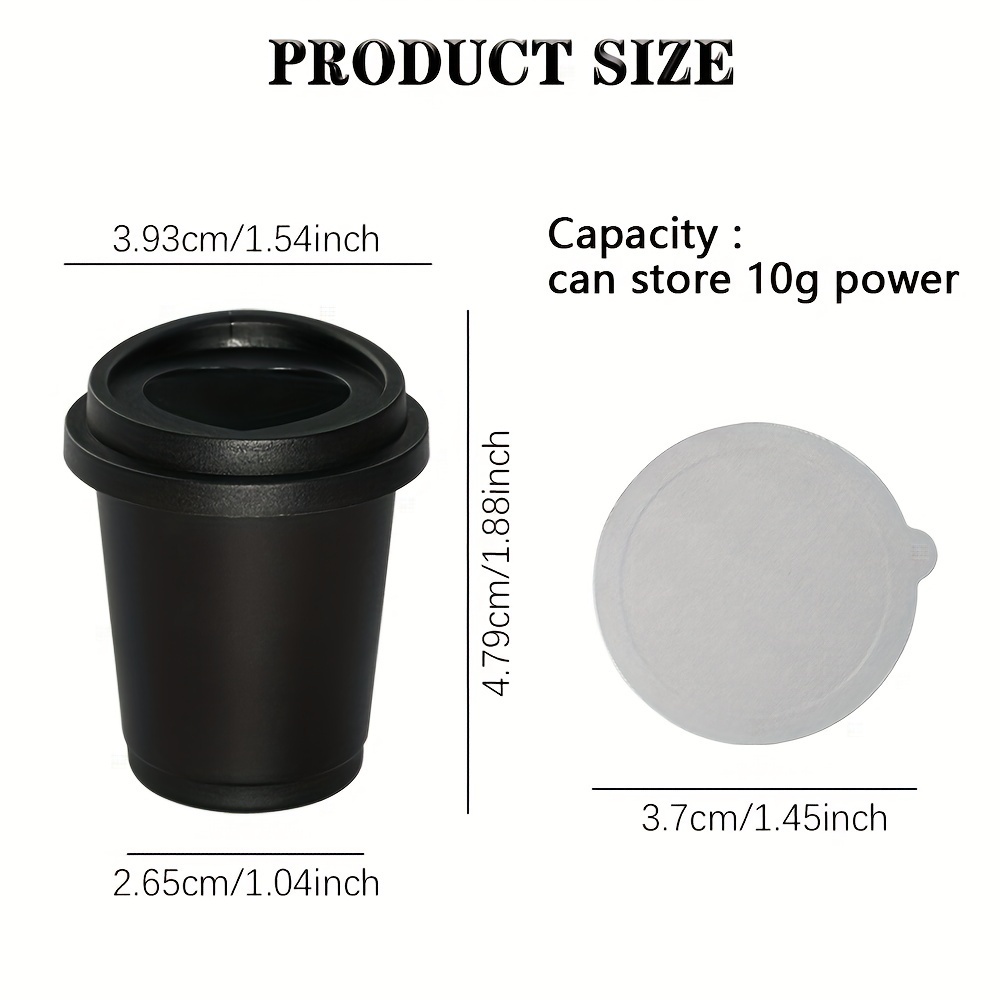 10-pack Polypropylene Coffee Capsule Pods With 60 Aluminum Foil Seals ...