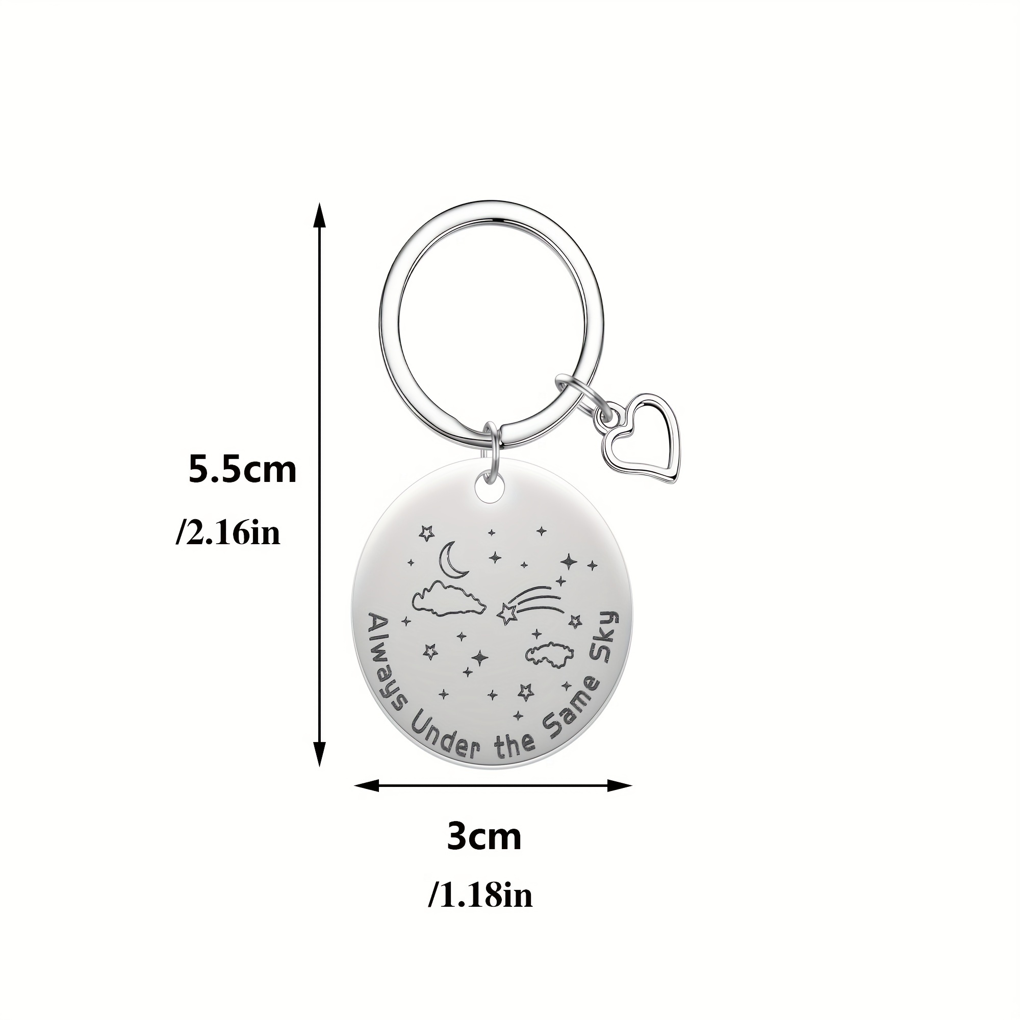 under sky keychain for men long distance relationship friendship ...