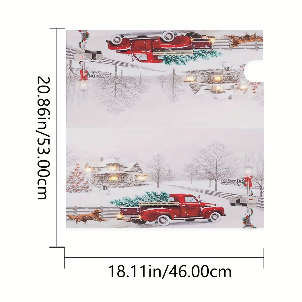 Creative Snow Packaging Garden Outdoor Decorative Mail Box - Temu ...