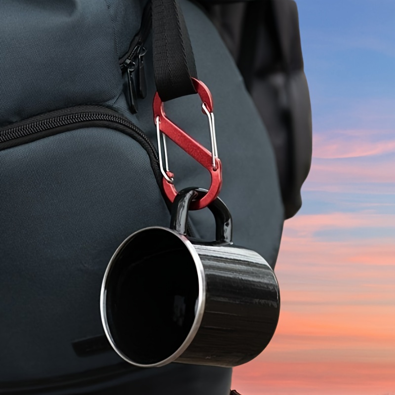 S Shaped Aluminum Alloy Backpack Hanging Keychain For Outdoor Camping ...