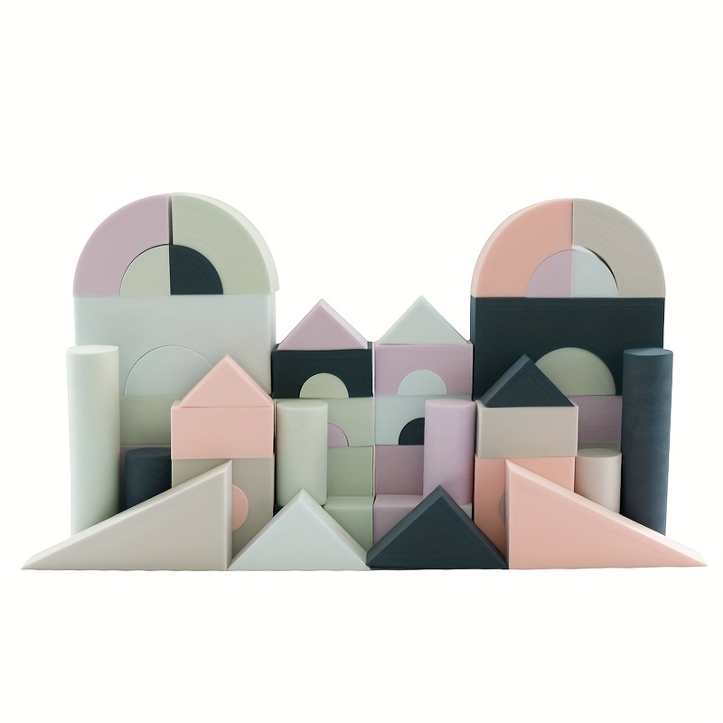 Eva Software Foam Sponge Building Blocks, Medium Size, 50pcs Building ...