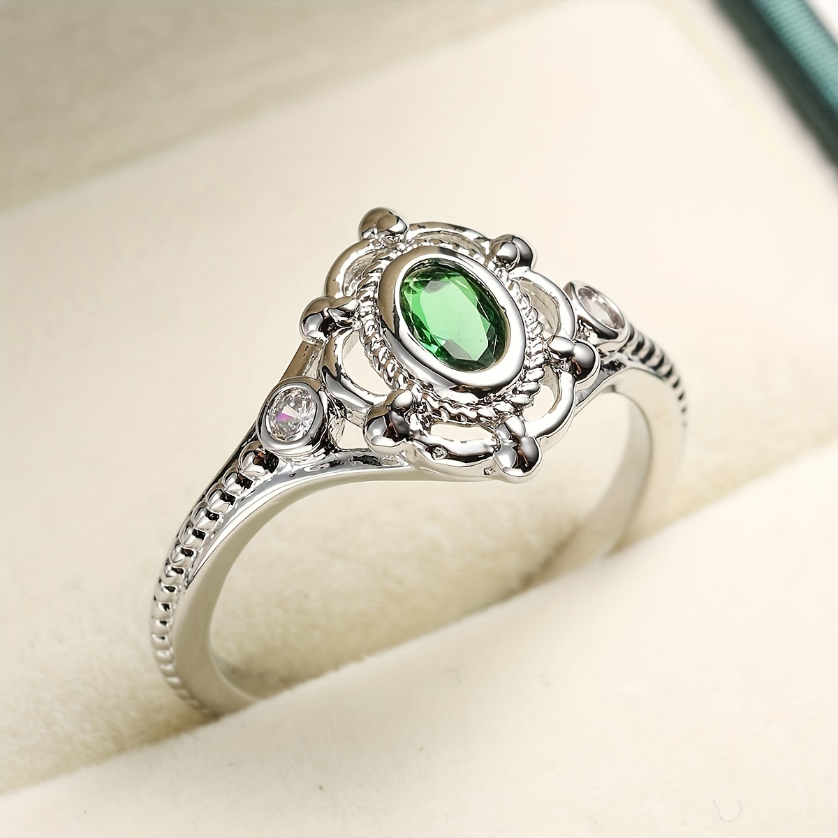 Classic Ring Fashion Simple Ring Elegant Red Purple Green - Temu United ...