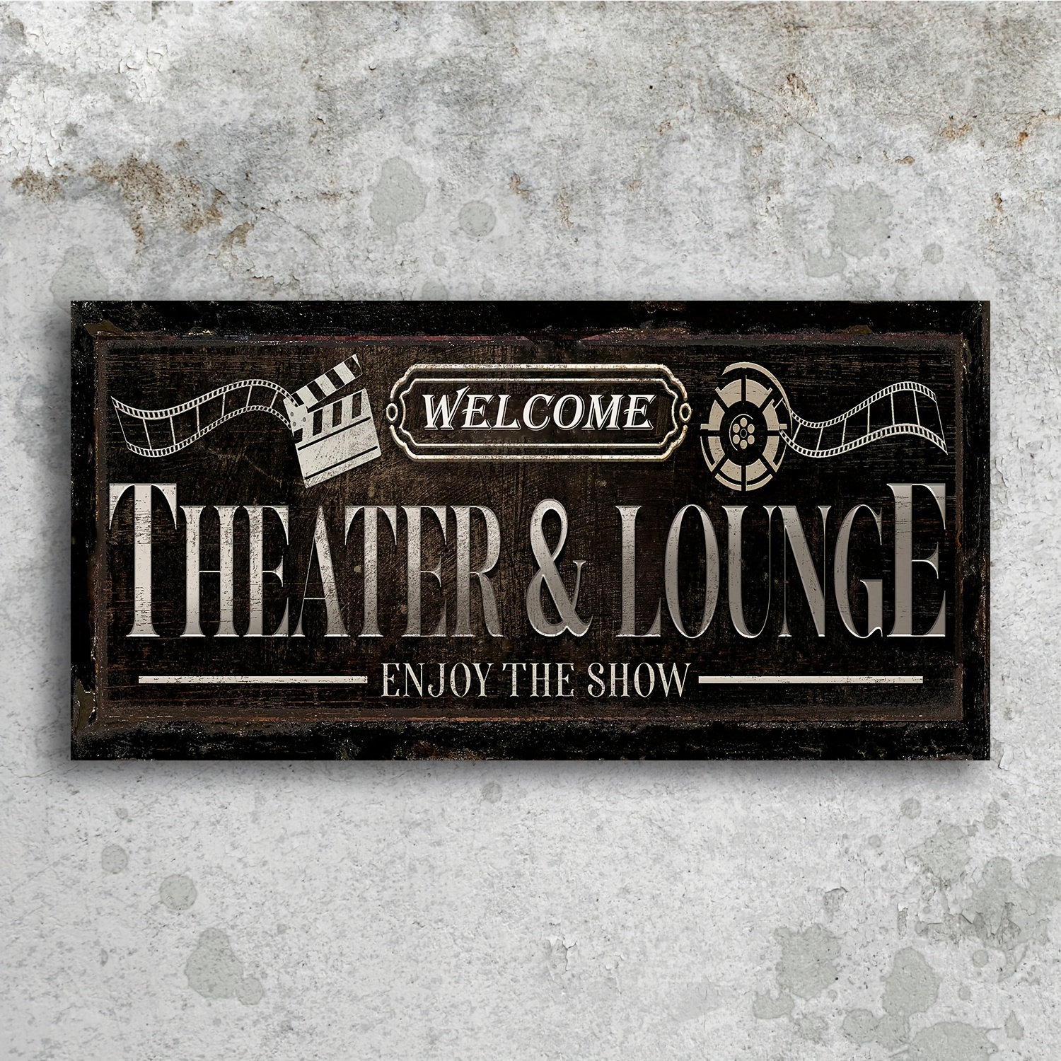Theater Lounge Sign Decor Entryway Living Room - Temu