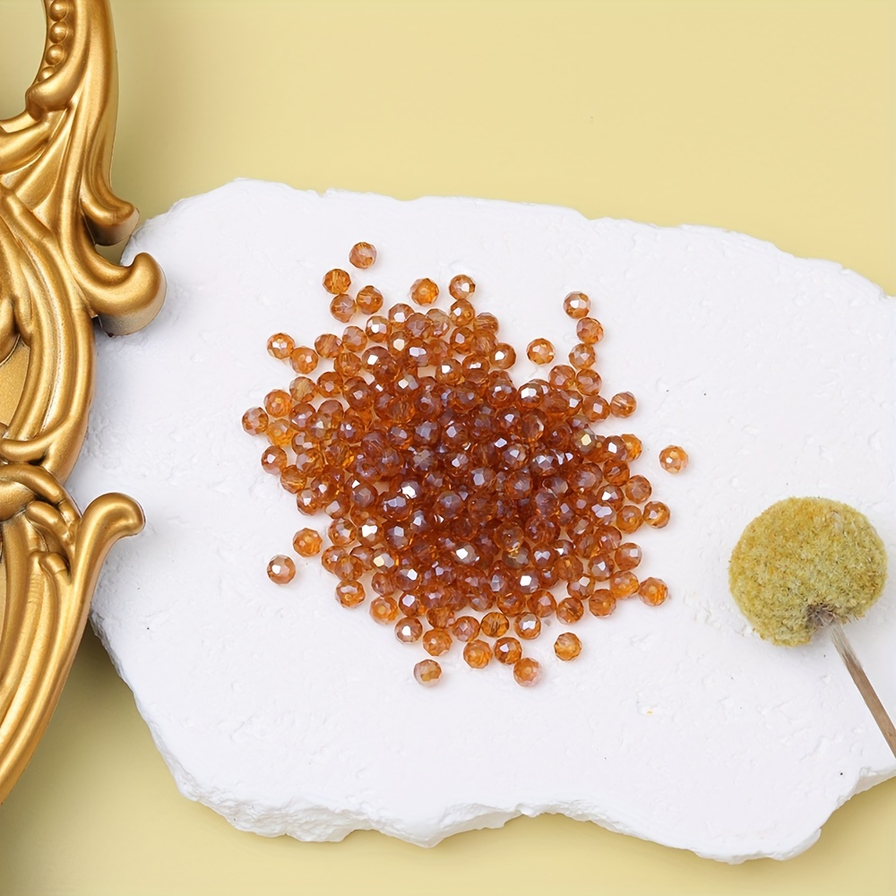 Ab Colorful Electroplating Cut Surface Crystal Glass Loose Spacer Beads ...