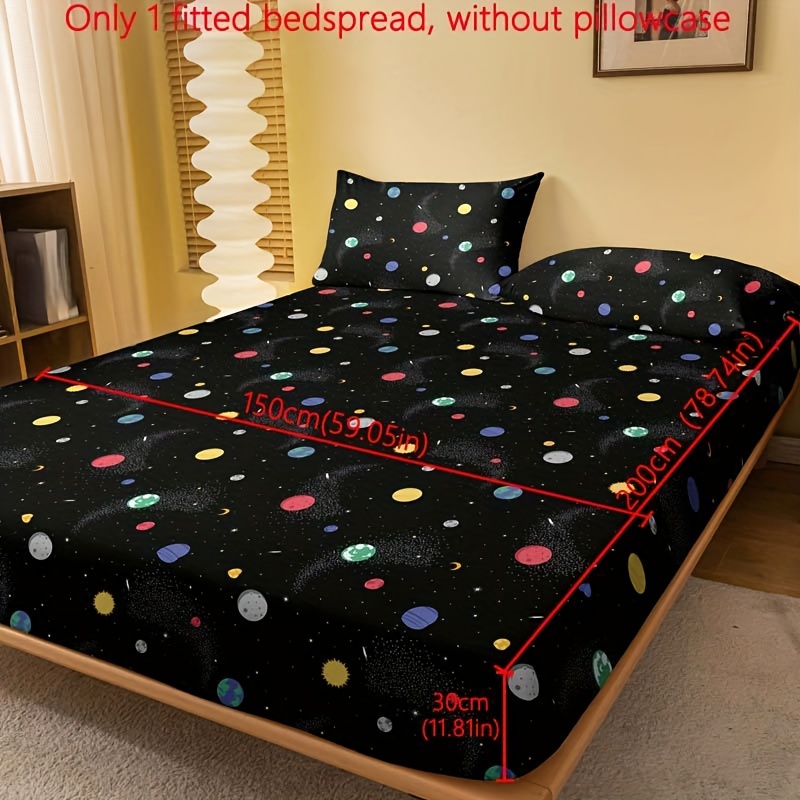 Geometric Print Brushed Fitted Sheet Soft Comfortable - Temu Ireland